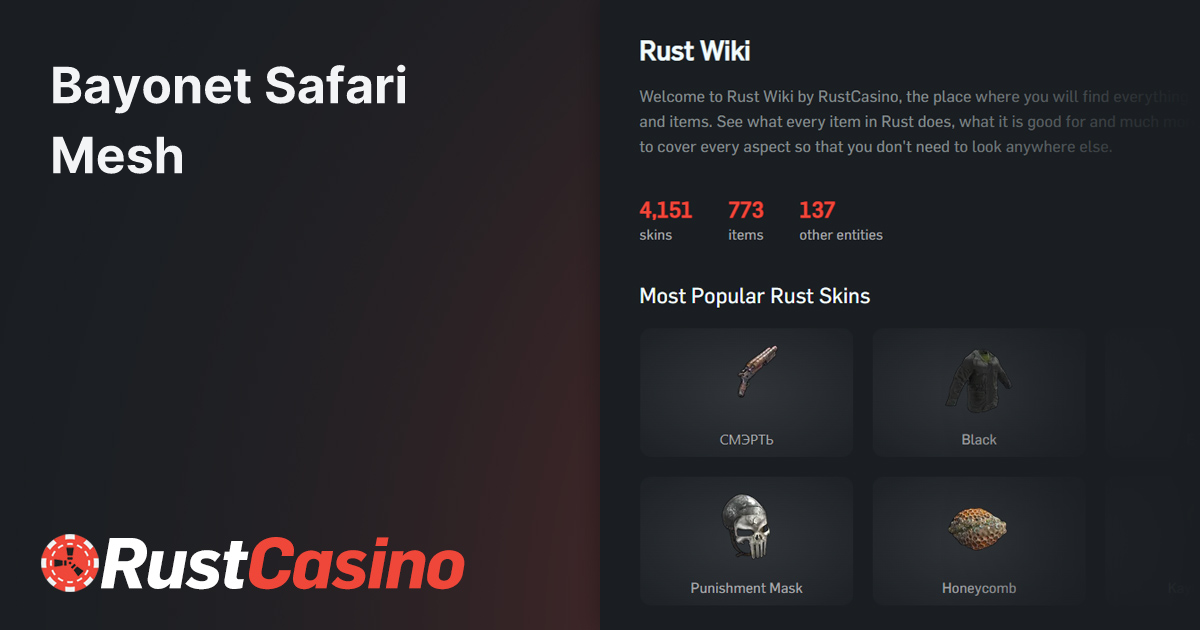 Bayonet | Safari Mesh - CSGO Skin Price & Details