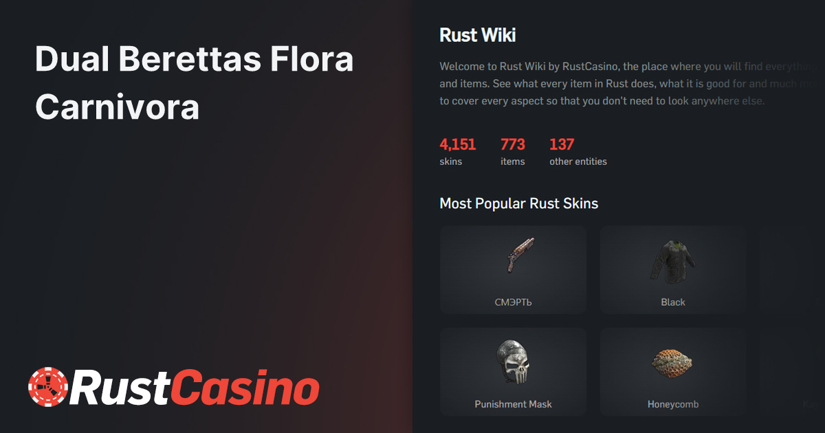 Dual Berettas | Flora Carnivora - CSGO Skin Price & Details