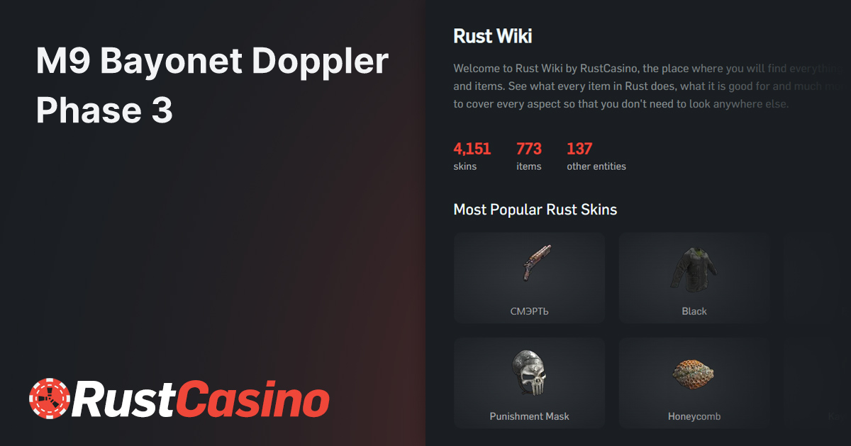 M9 Bayonet | Doppler Phase 3 - CSGO Skin Price & Details