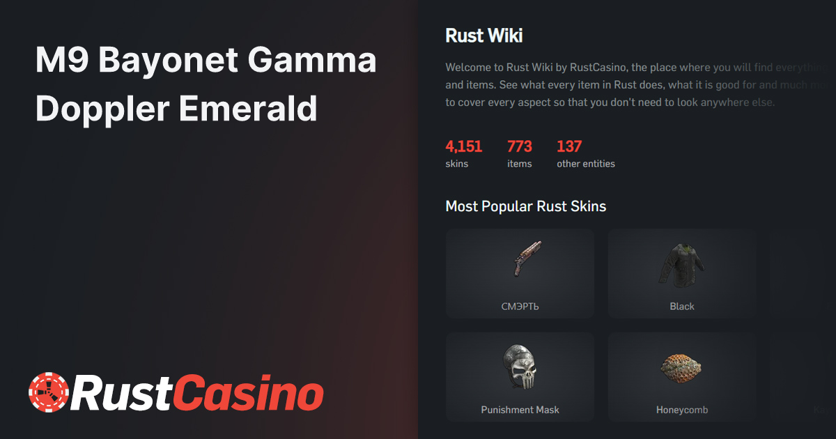 M9 Bayonet | Gamma Doppler Emerald - CSGO Skin Price & Details