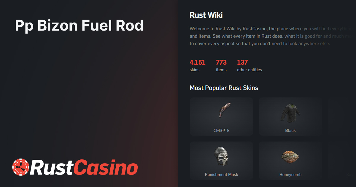PP-Bizon | Fuel Rod - CSGO Skin Price & Details