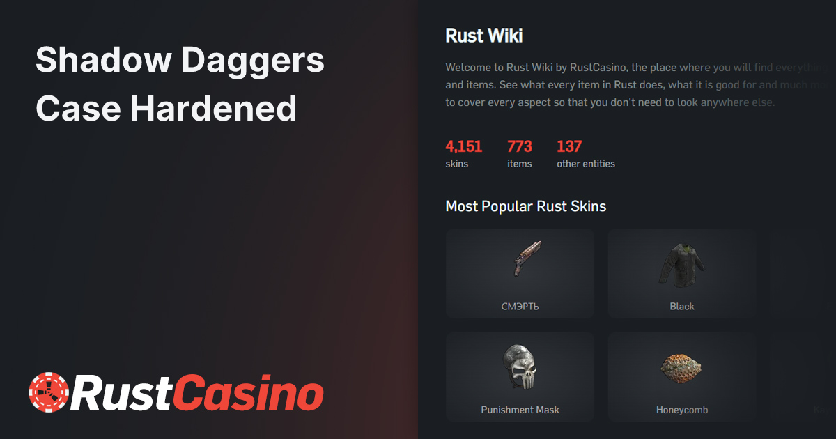 Shadow Daggers | Case Hardened - CSGO Skin Price & Details