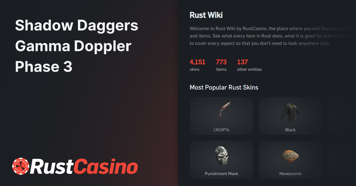 Shadow Daggers | Gamma Doppler Phase 3 - CSGO Skin Price & Details