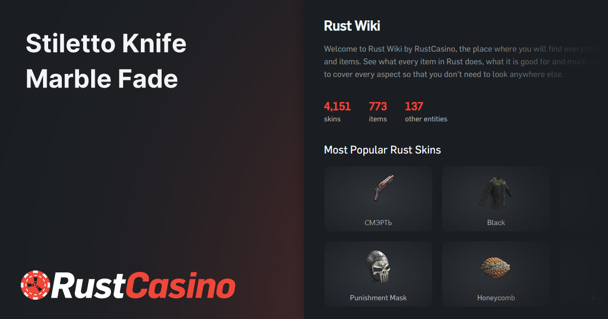 Stiletto Knife | Marble Fade - CSGO Skin Price & Details